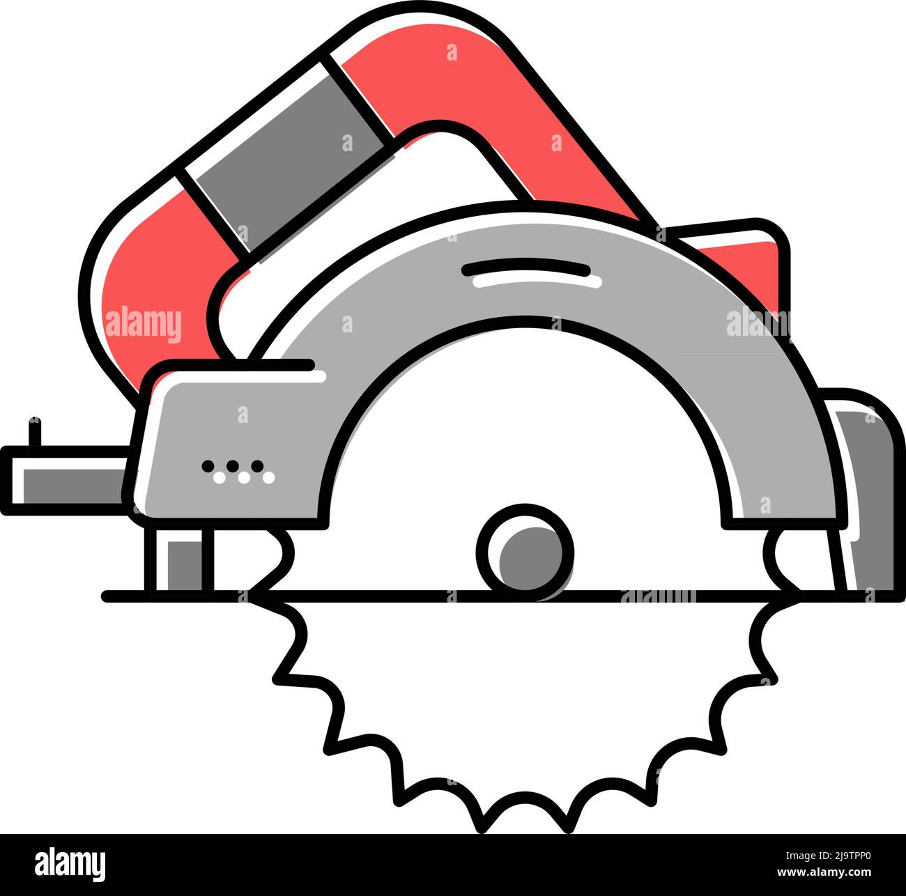 circular saw tool color icon vector illustration Stock Vector Image ...