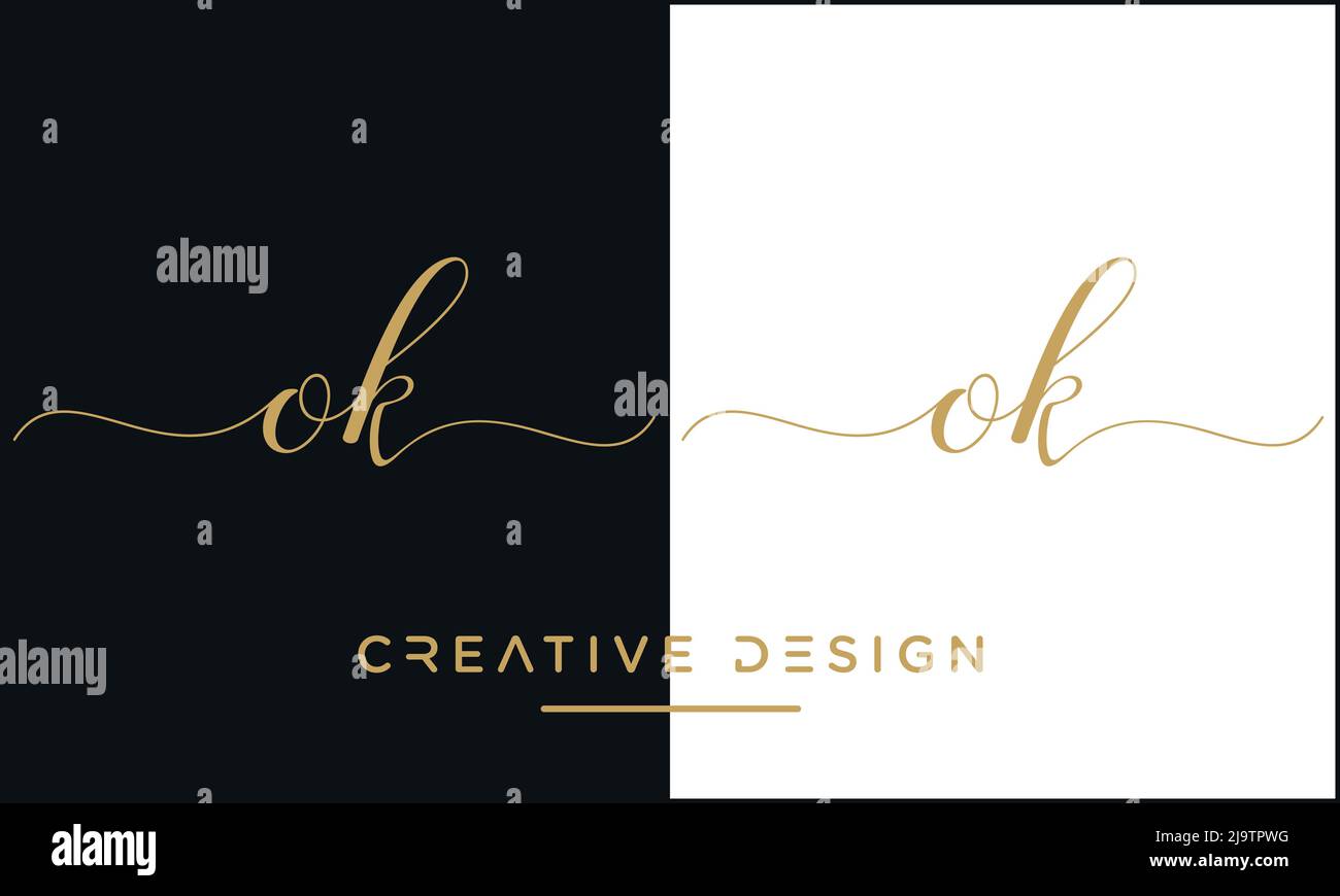 Ok alphabets Stock Vector Images - Alamy