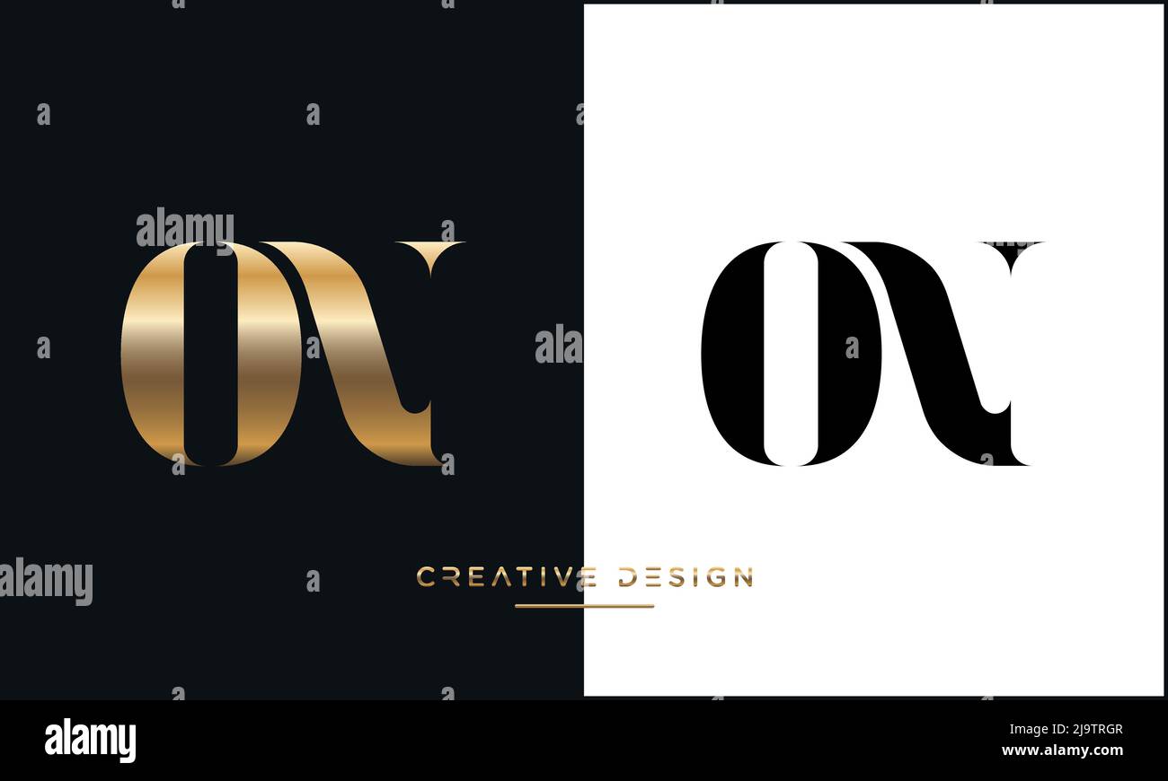 Alphabet Letters ON or NO Abstract Icon Logo Stock Vector Image & Art ...