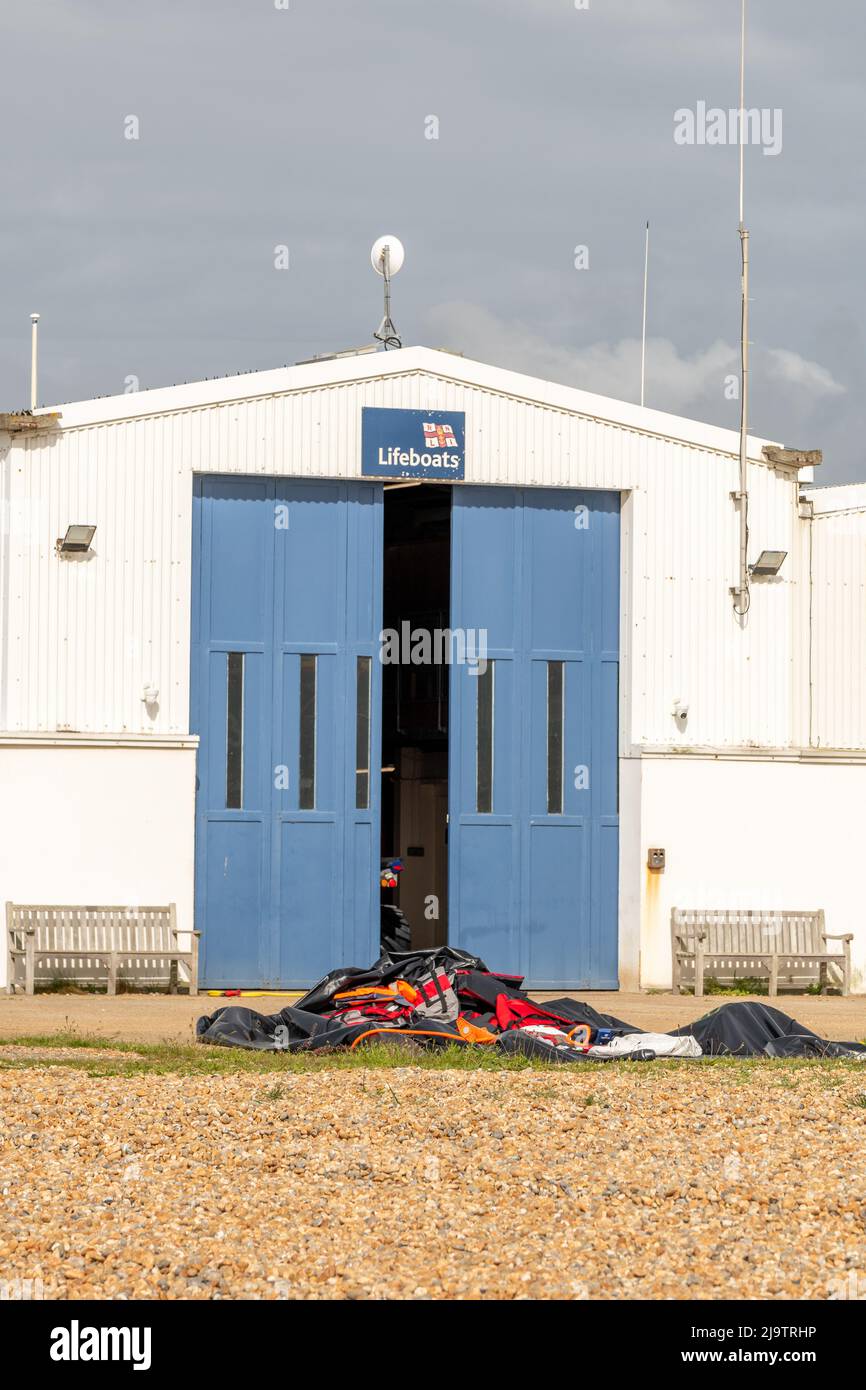 Deflated dinghy hi-res stock photography and images - Alamy
