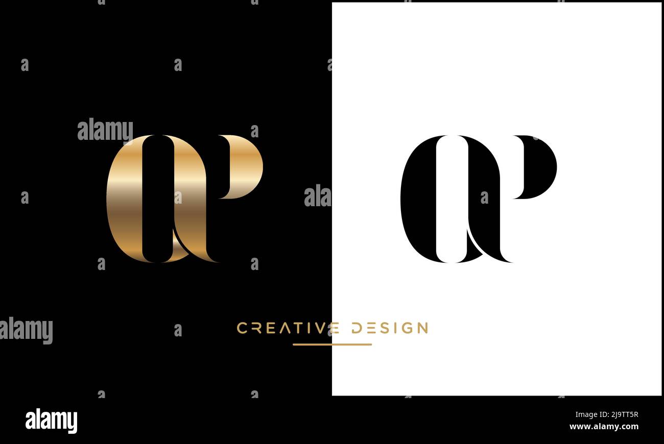 Alphabet Letters OP or PO Abstract Icon logo Stock Vector Image & Art ...