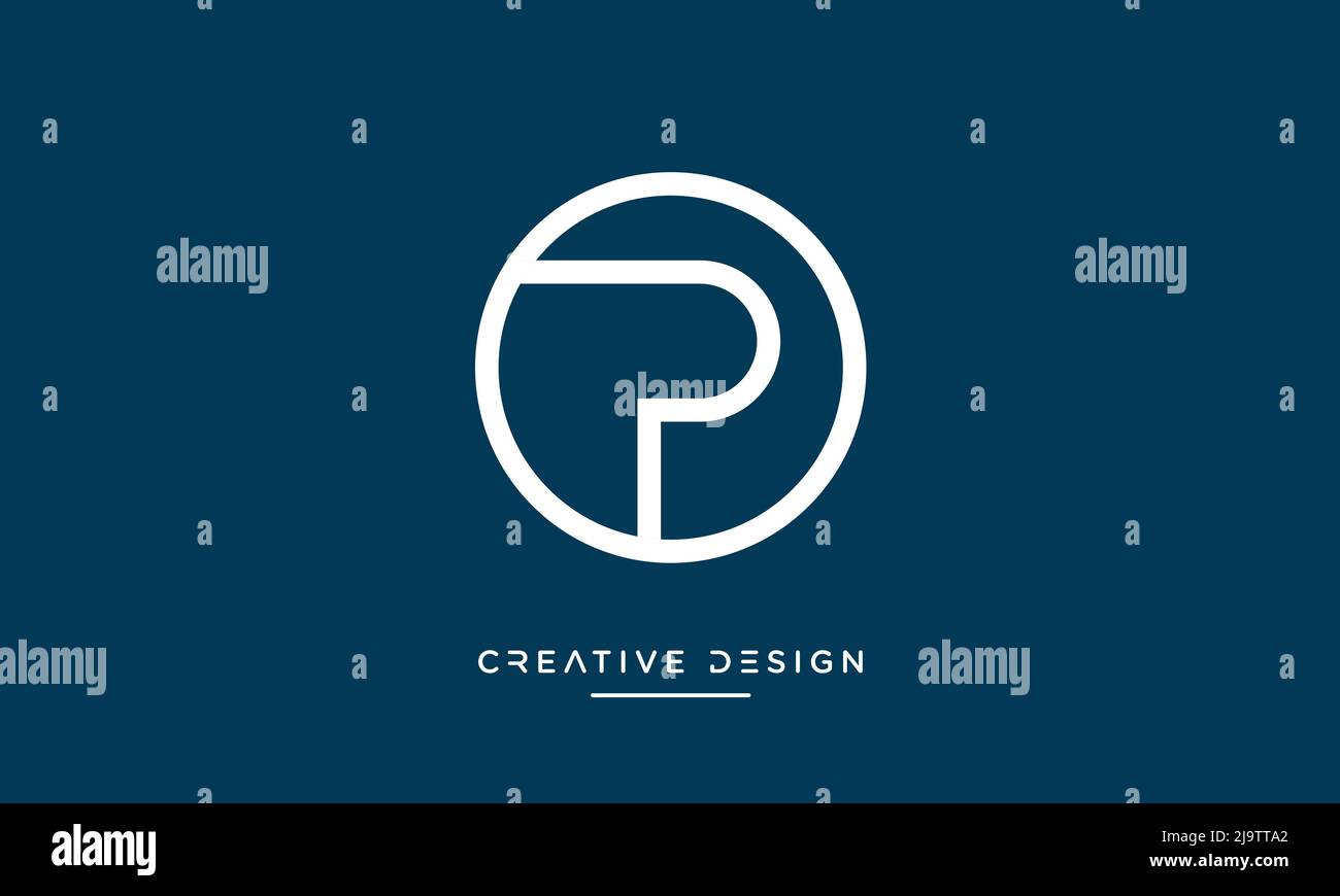 Alphabet Letters OP or PO Abstract Icon logo Stock Vector Image & Art ...