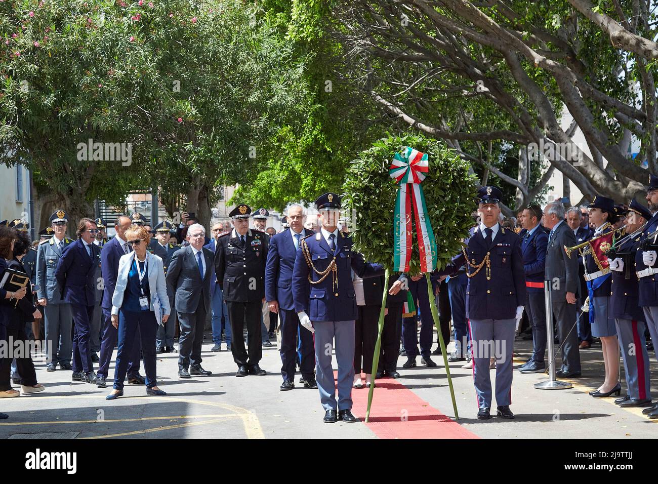 Palermo, Sicily, Italy. 23rd May, 2022. Thirty years ago, the Sicilian ...