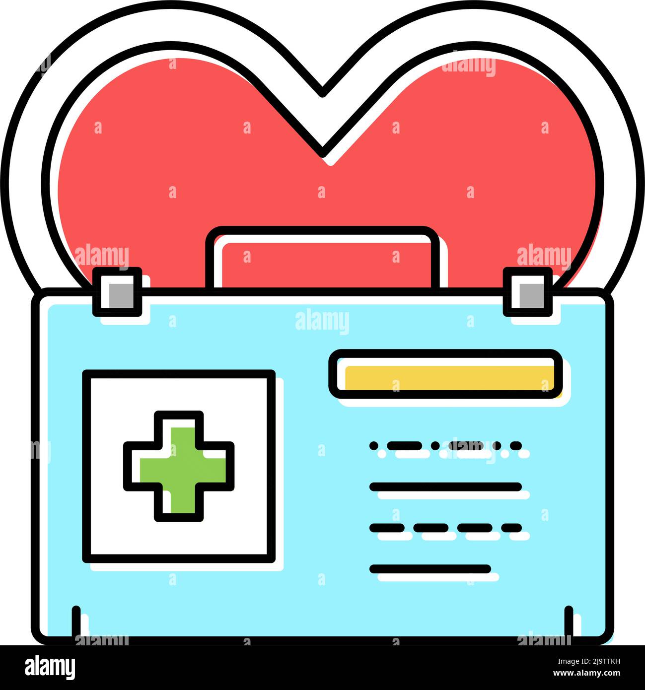 first aid color icon vector illustration Stock Vector Image & Art - Alamy