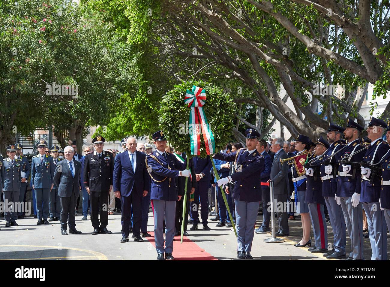 Palermo, Sicily, Italy. 23rd May, 2022. Thirty years ago, the Sicilian ...