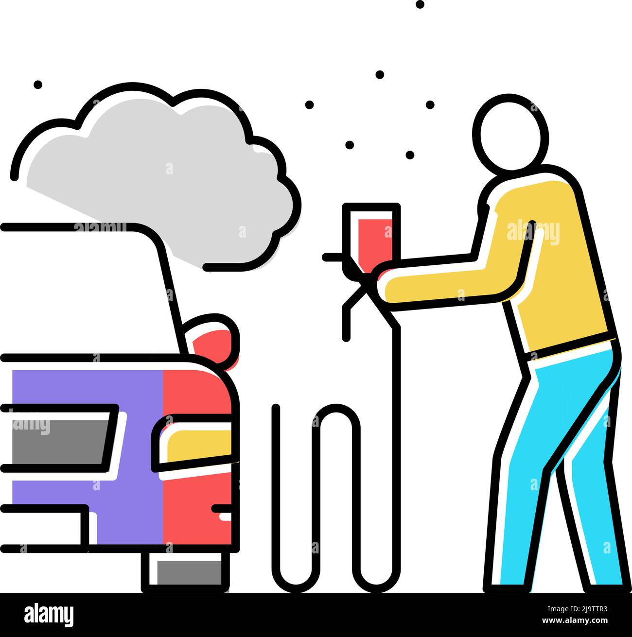 car painting color icon vector illustration Stock Vector Image & Art ...