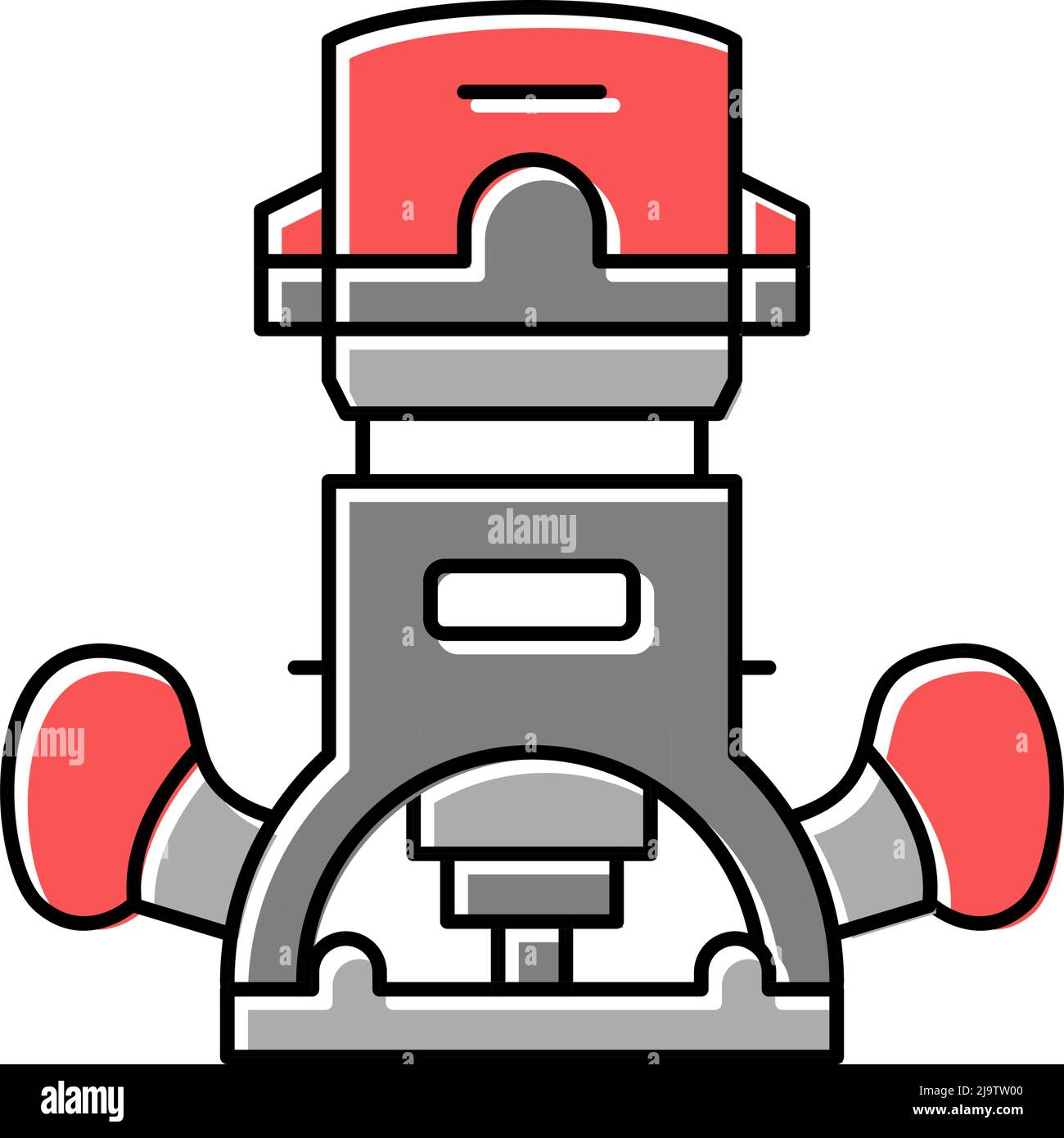 wood router tool color icon vector illustration Stock Vector Image ...