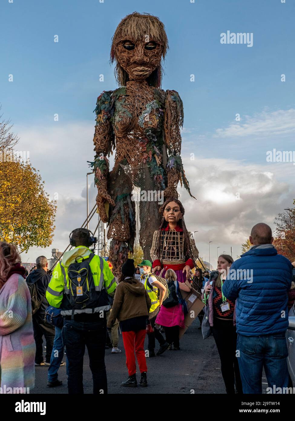 Glasgow, Scotland, UK. 10th November 2021: Amal and Storm in Govan ...