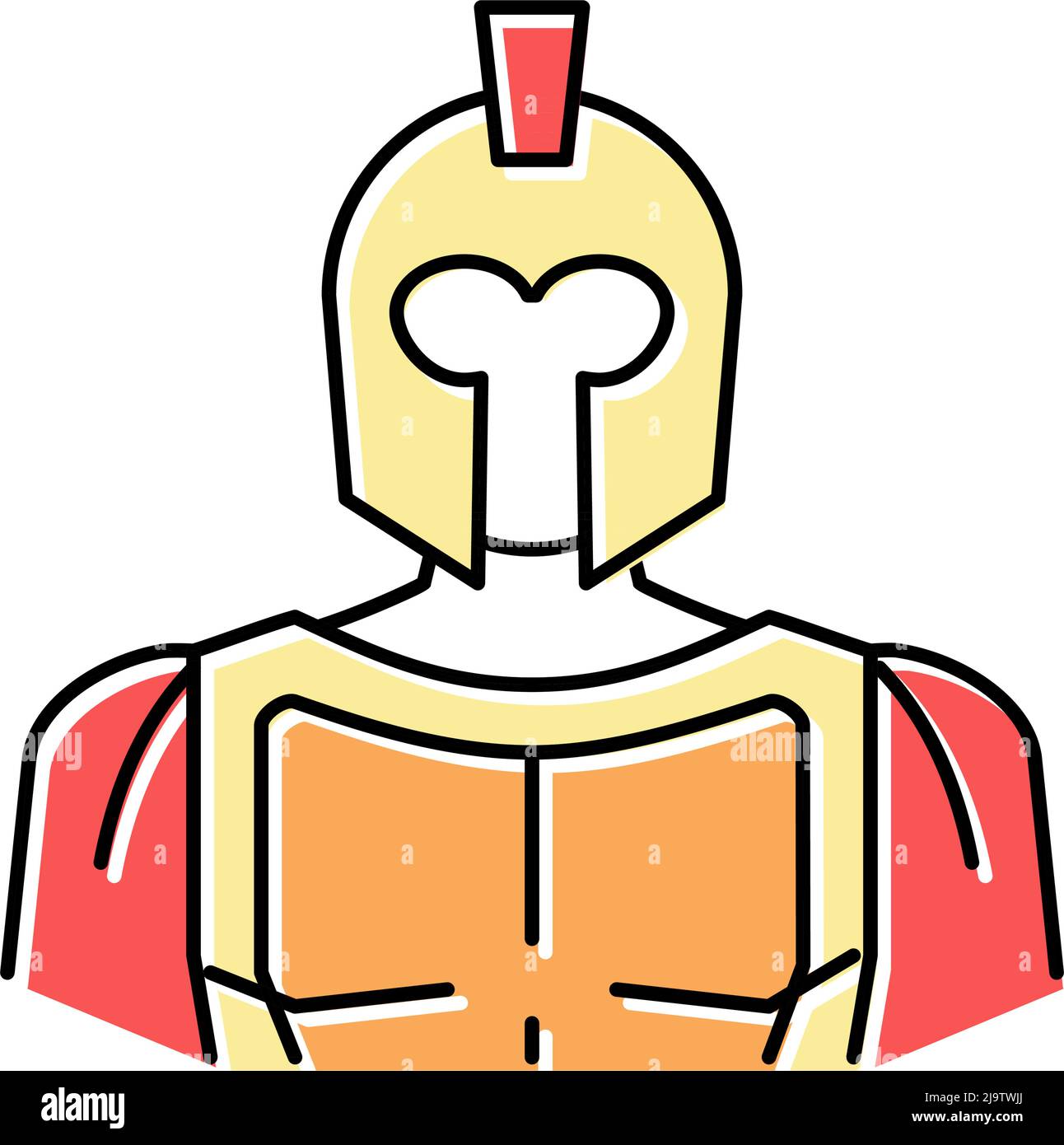 spartan ancient greece color icon vector illustration Stock Vector ...