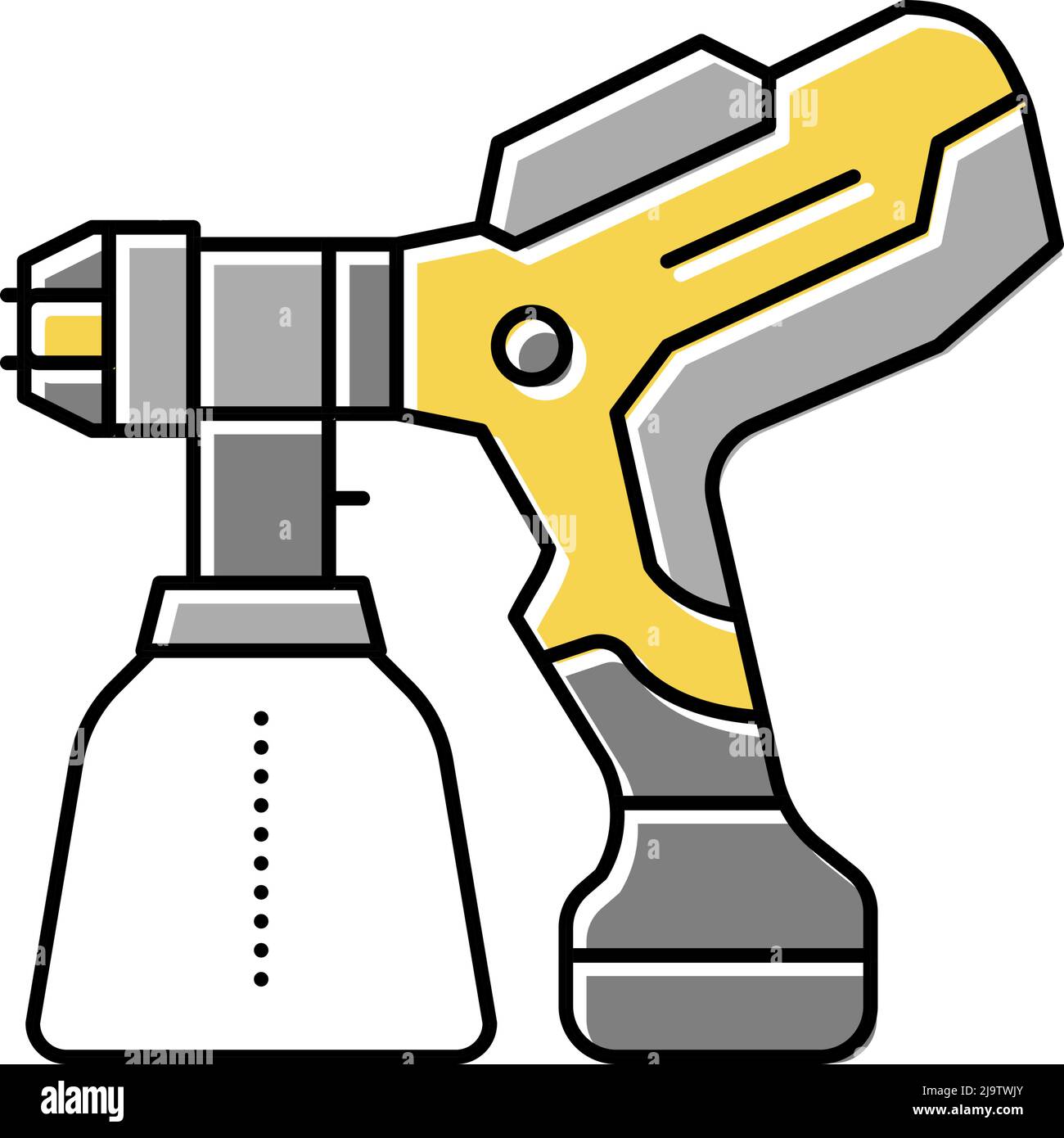 spray gun tool color icon vector illustration Stock Vector Image & Art ...