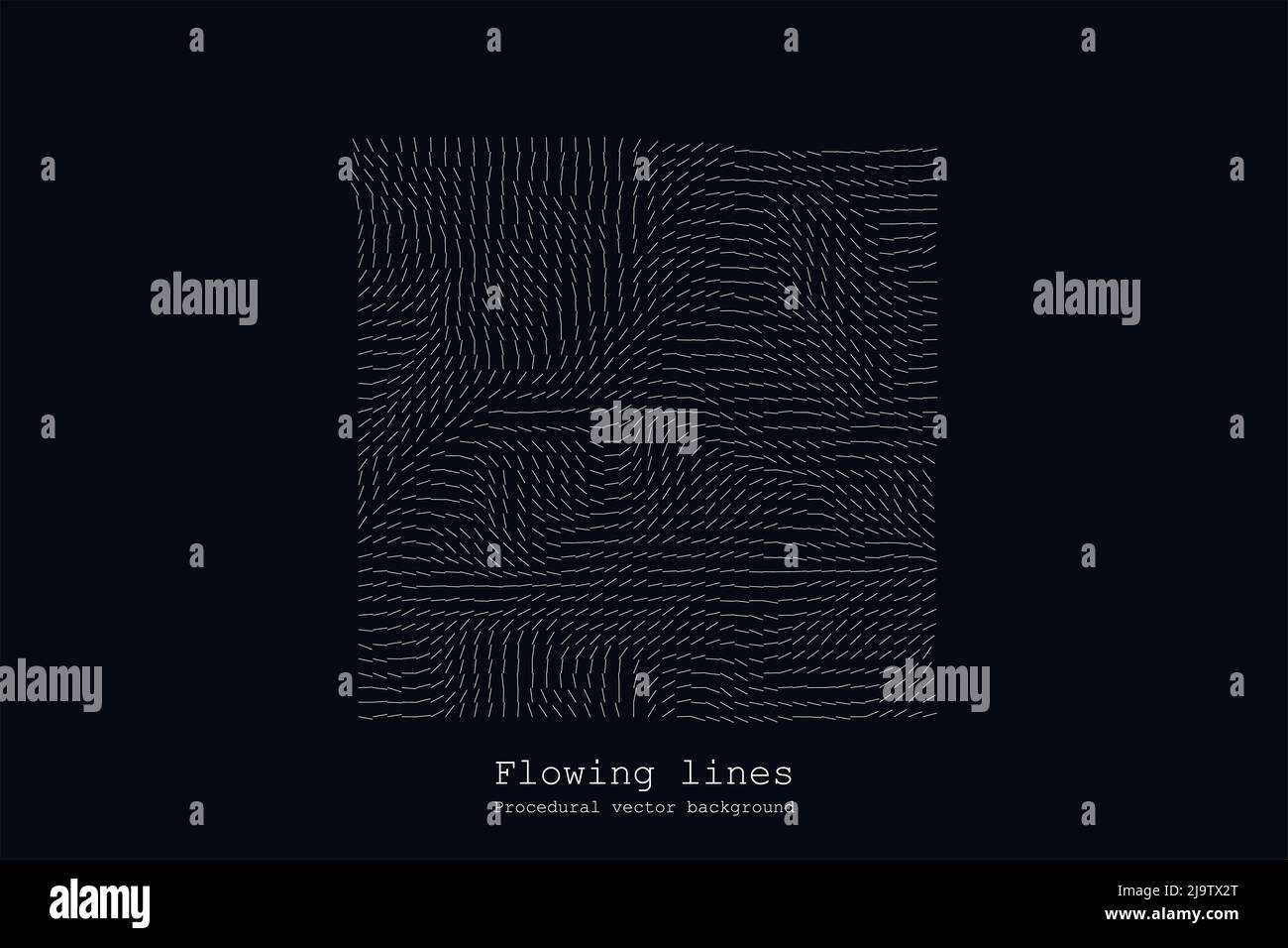 Abstract Line Matrix Pattern. Noise Flow Dynamic Stock Vector Image ...