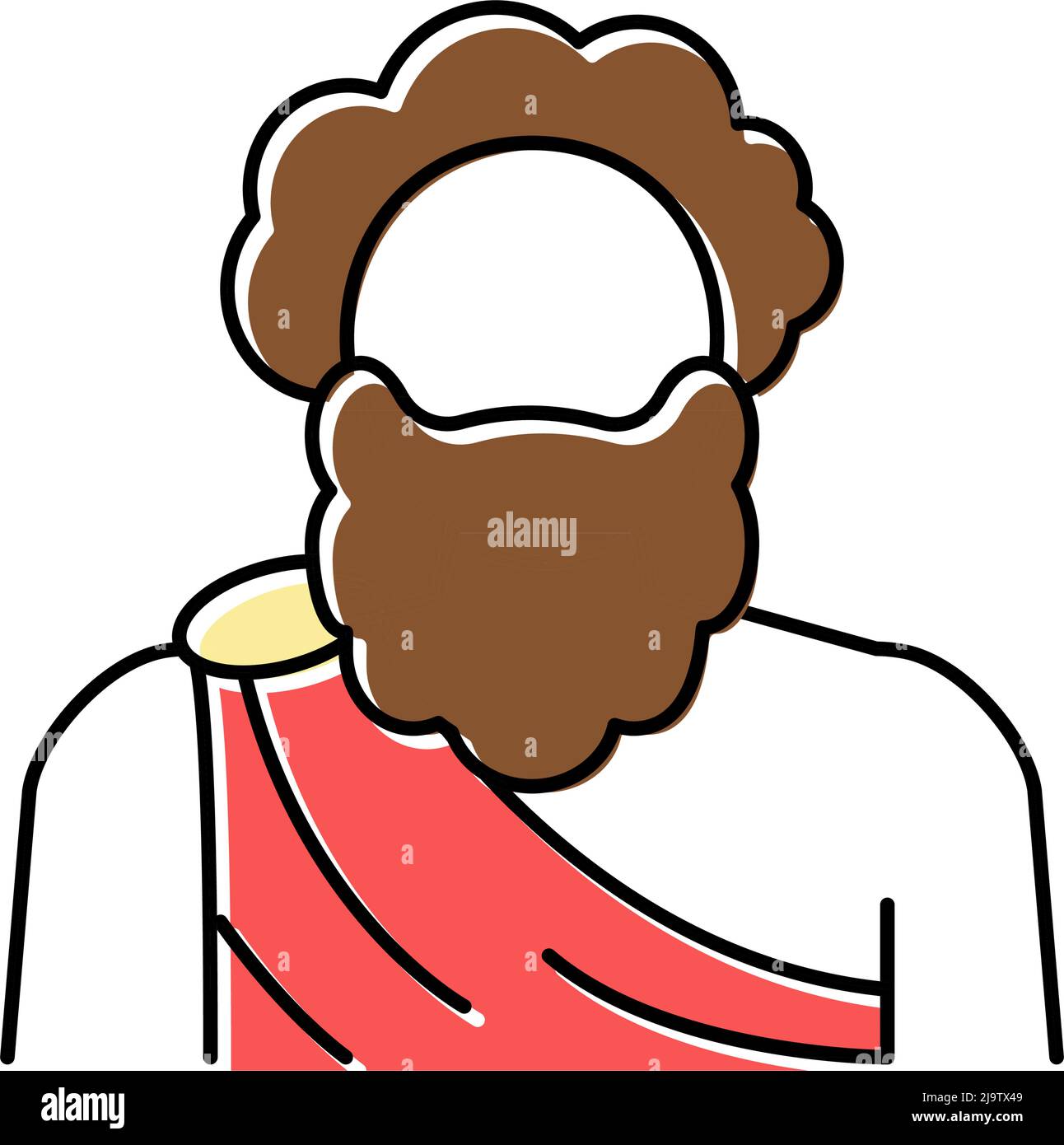 human ancient greece color icon vector illustration Stock Vector Image ...