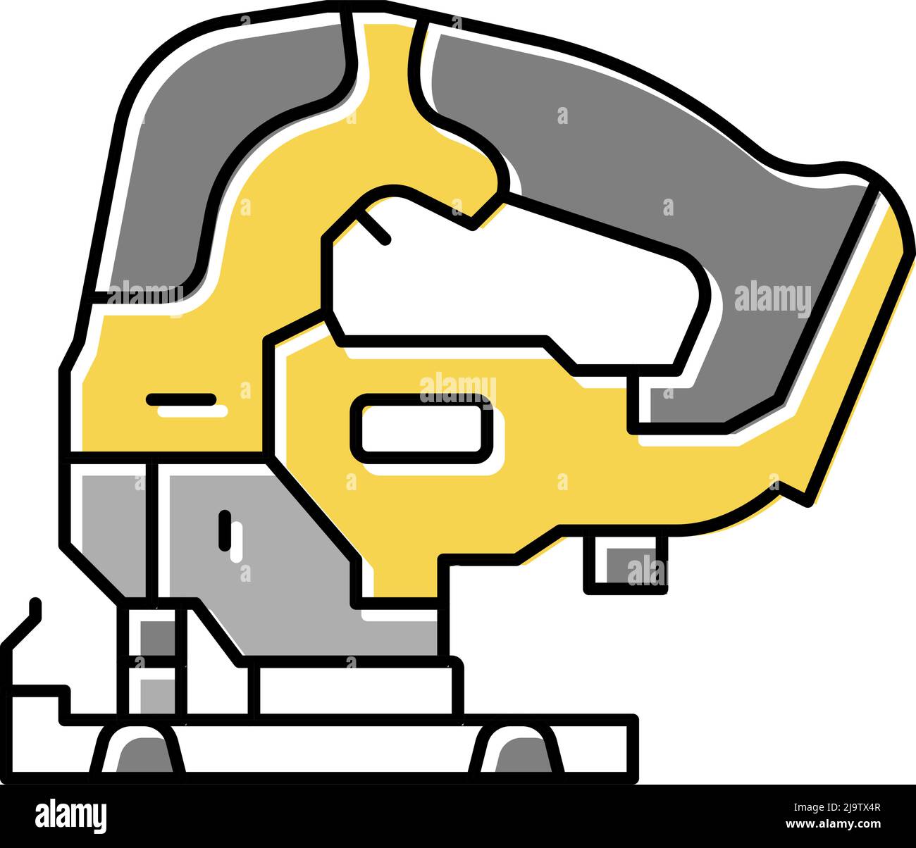 jigsaw equipment color icon vector illustration Stock Vector Image ...