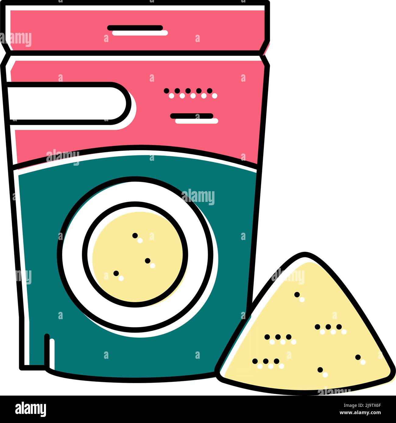 powder resin art color icon vector illustration Stock Vector Image ...