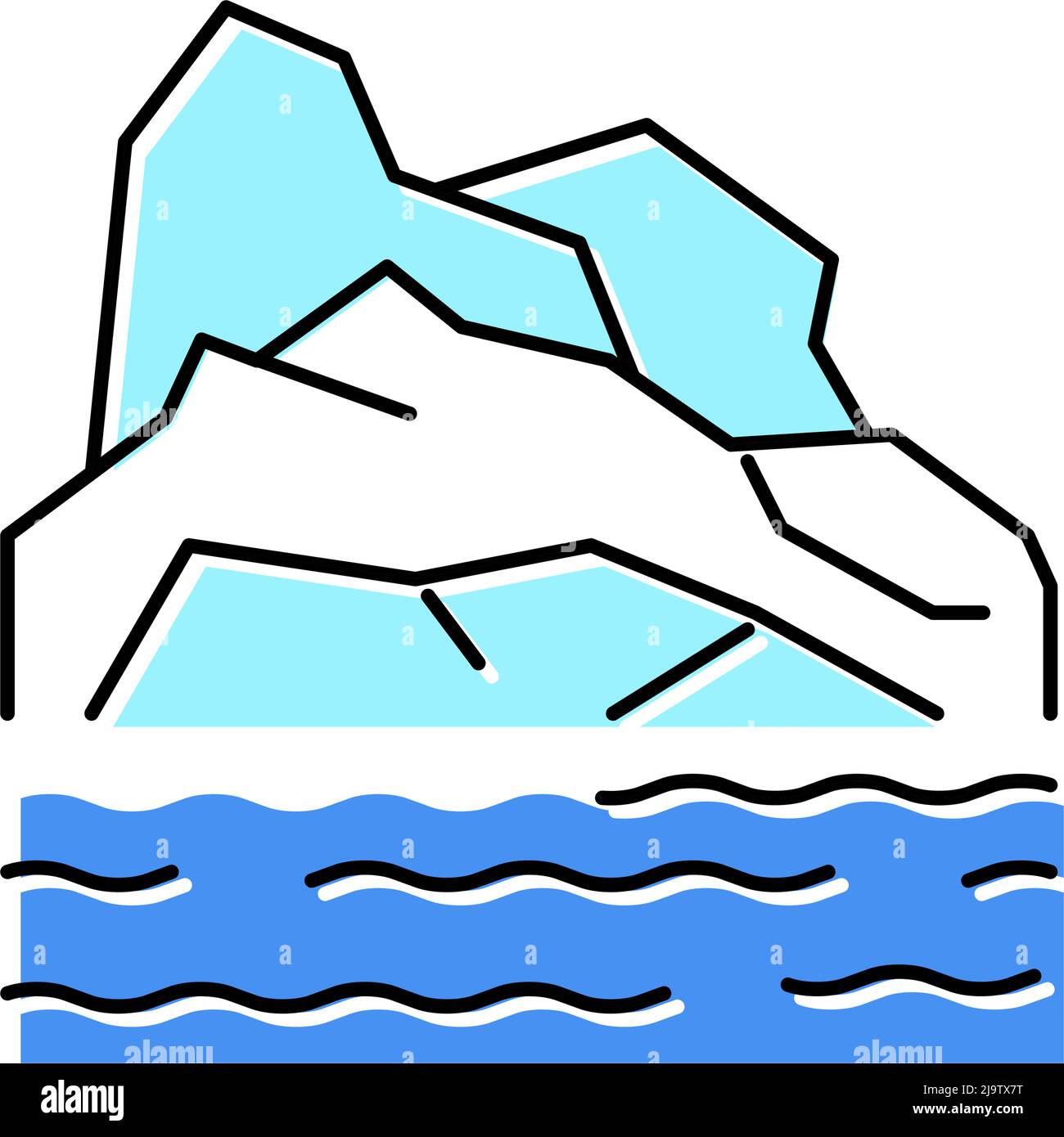 arctic land color icon vector illustration Stock Vector Image & Art - Alamy