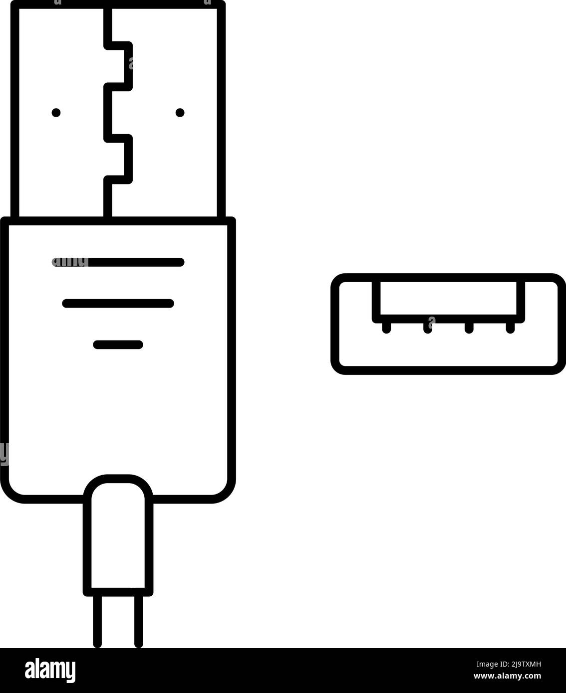 Usb type b Cut Out Stock Images & Pictures - Alamy