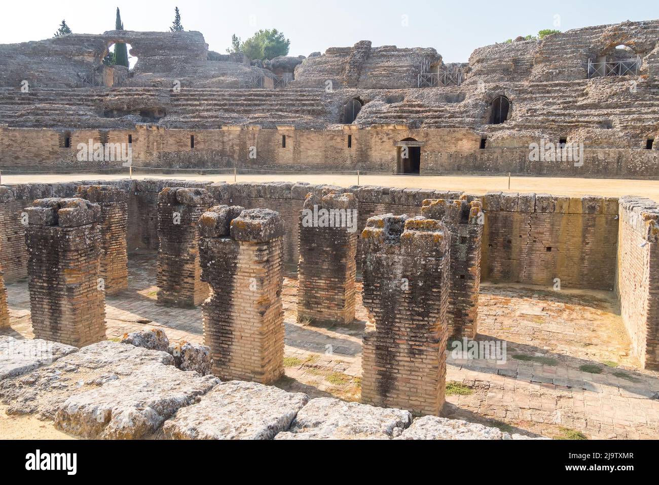 Archaeological complex, Roman ruins of Itálica (Santiponce, Seville ...