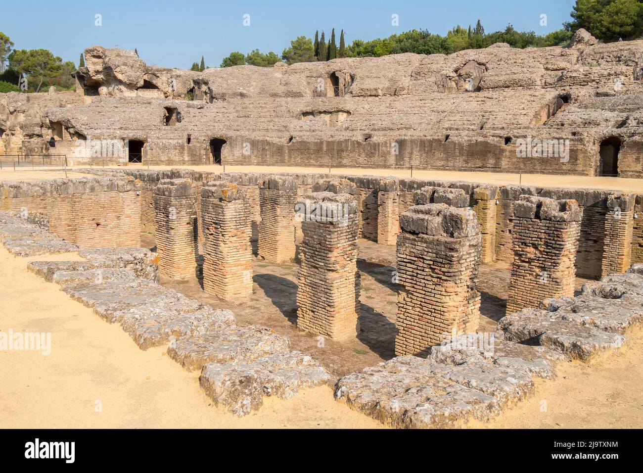 Archaeological complex, Roman ruins of Itálica (Santiponce, Seville ...