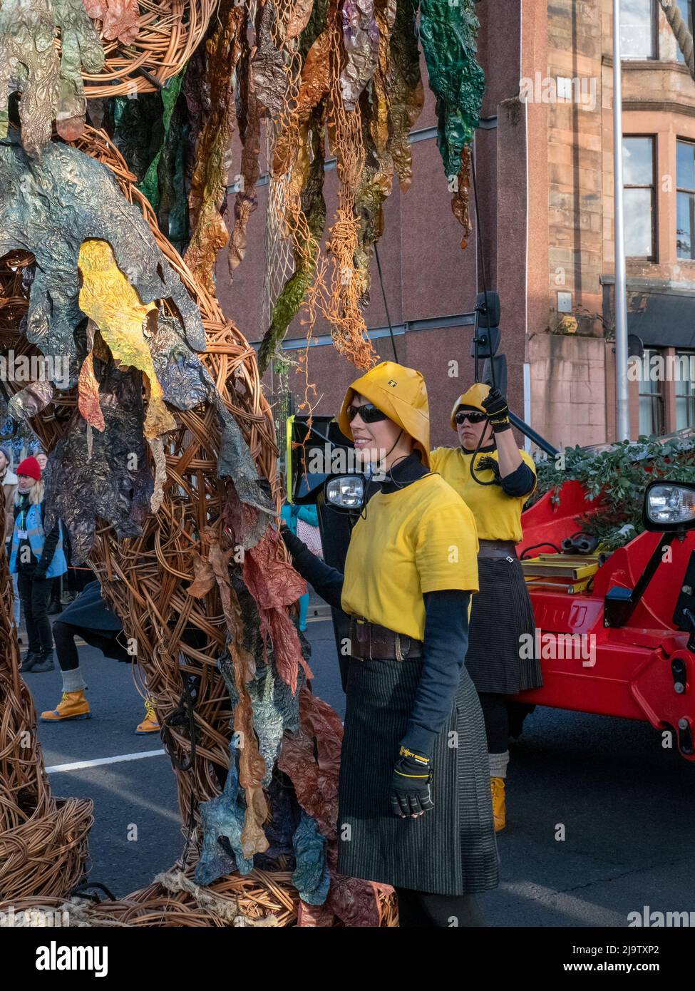 Glasgow, Scotland, UK. 10th November 2021: Amal and Storm in Govan ...