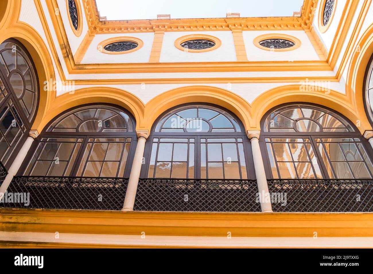 Royal Alcázar of Seville, a walled palatial complex built in different ...