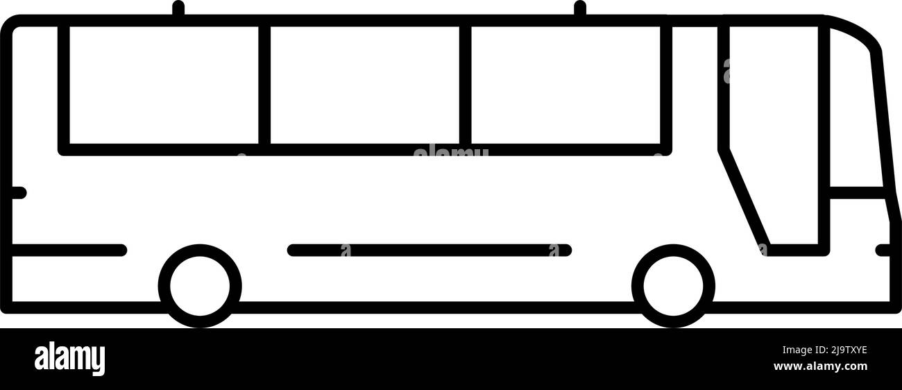 bus transport line icon vector illustration Stock Vector Image & Art ...