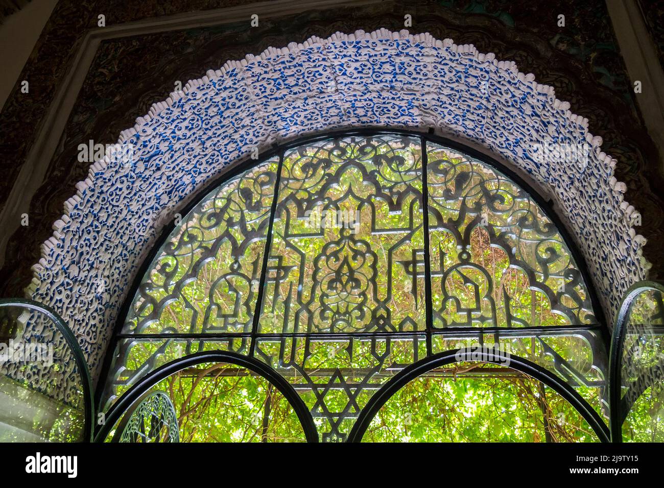 Royal Alcázar of Seville, a walled palatial complex built in different ...