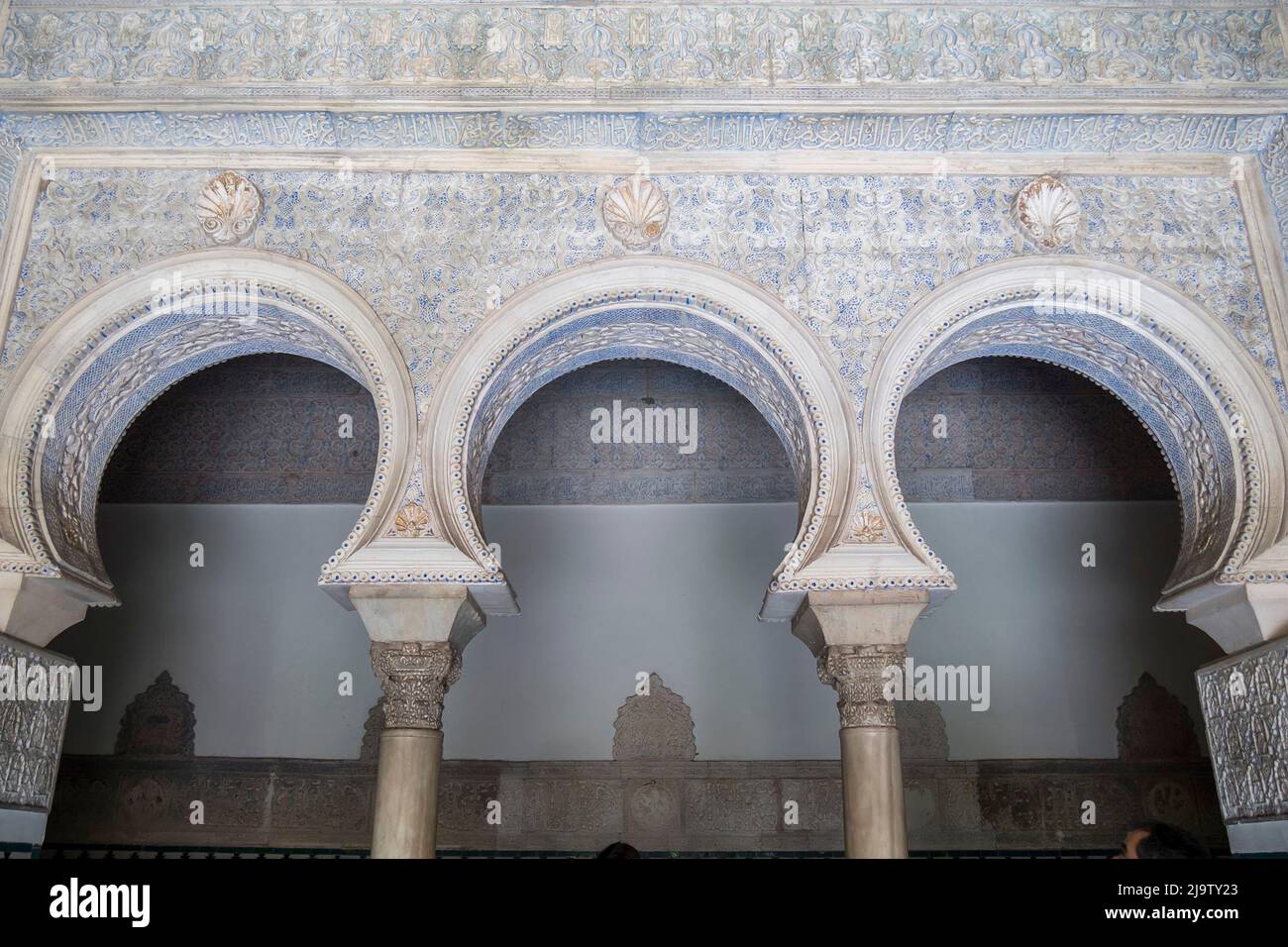 Royal Alcázar of Seville, a walled palatial complex built in different ...