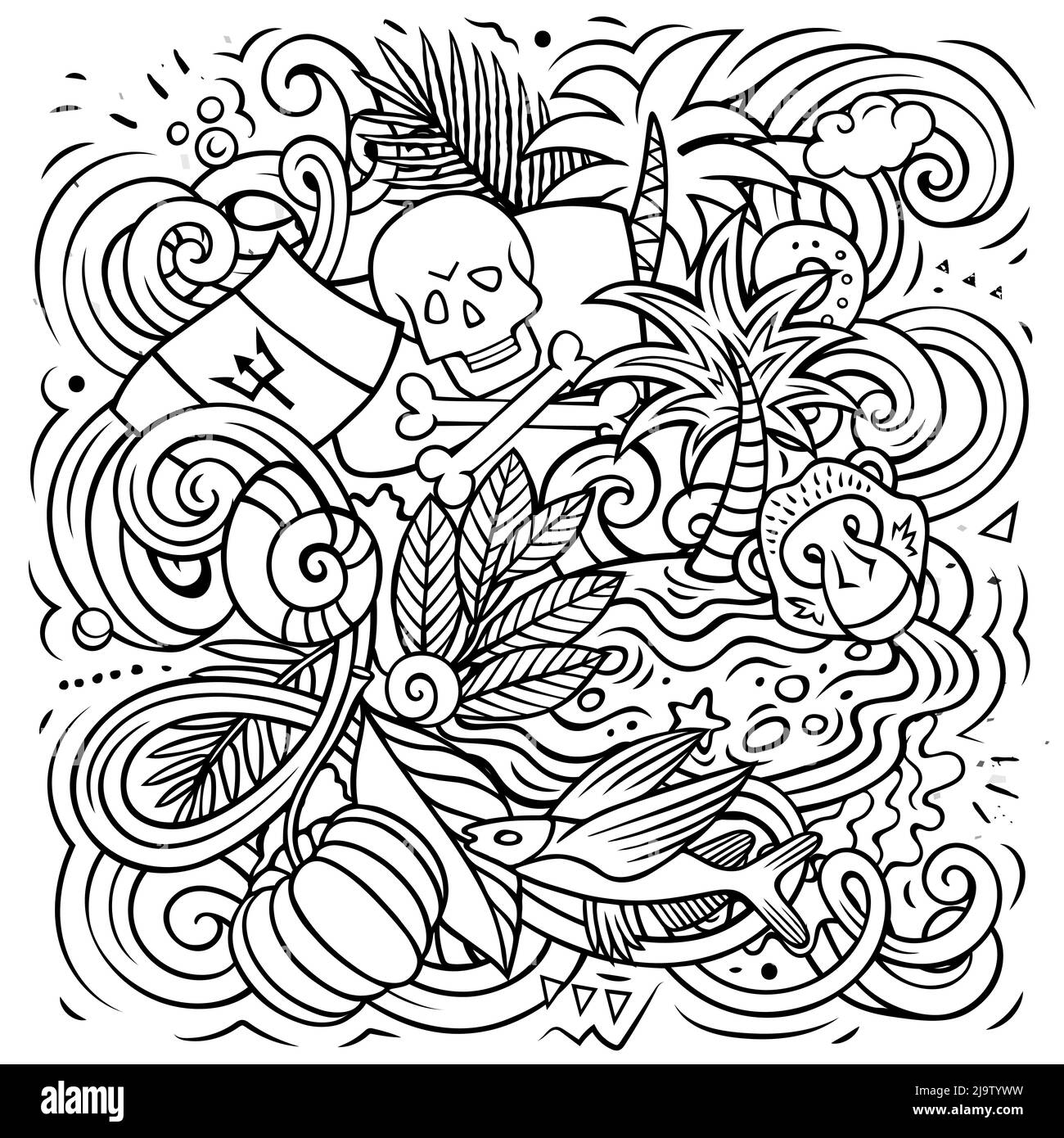 Barbados cartoon vector doodle illustration Stock Vector Image & Art ...