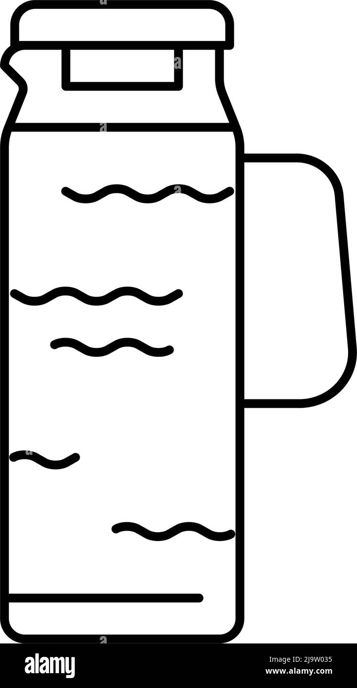 iced tea pitcher line icon vector illustration Stock Vector Image & Art ...