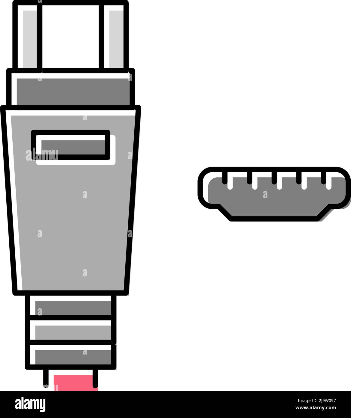 Mini usb b Stock Vector Images - Alamy