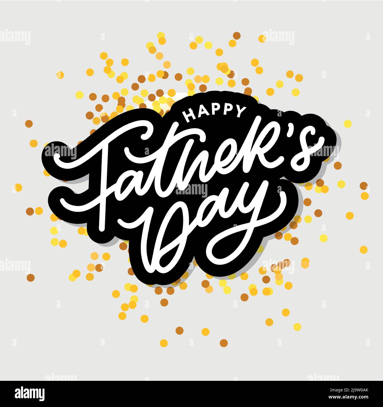 Happy Father s Day Calligraphy greeting card. Vector illustration Stock ...