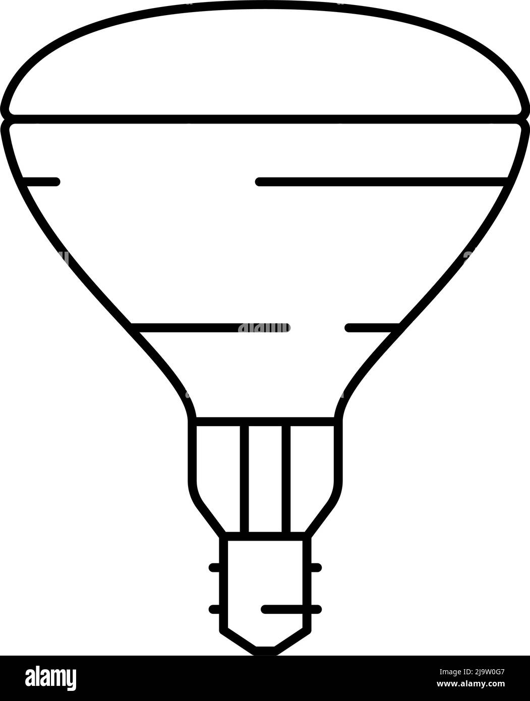 ray glow light bulb line icon vector illustration Stock Vector Image & Art - Alamy