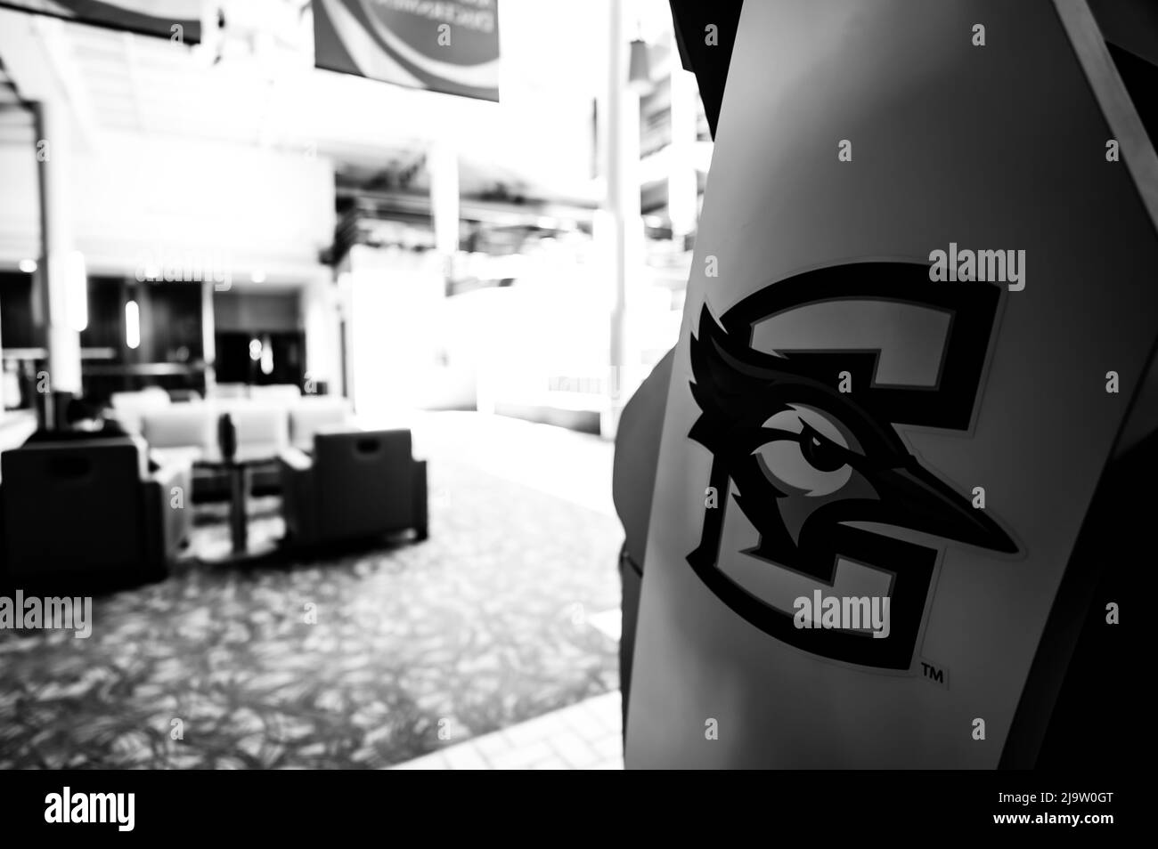 Omaha, Nebraska, US - 5.2022 - BluJay mascot of Creighton University on ...