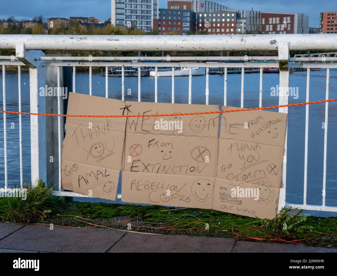 Cop26 2021 sign hi-res stock photography and images - Alamy