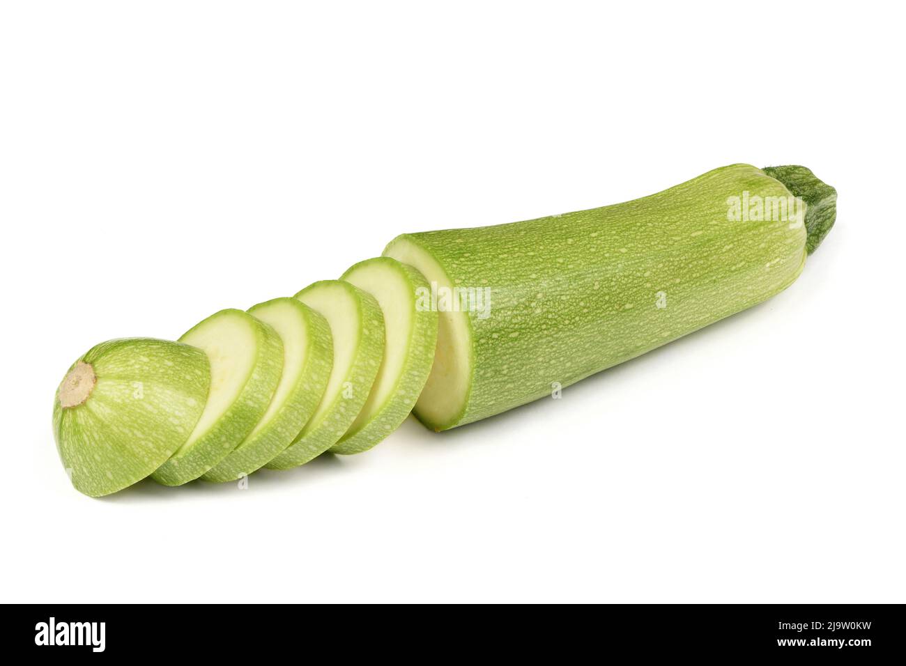 Perfectly retouched zucchini isolated on white. High resolution photo ...
