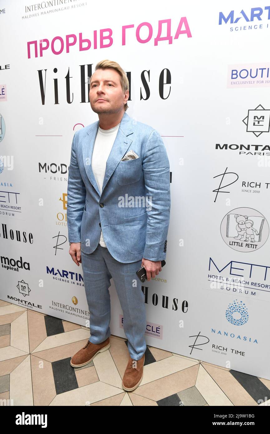 Moscow. The singer Nikolay Baskov on the Break of Year 2022 award ...