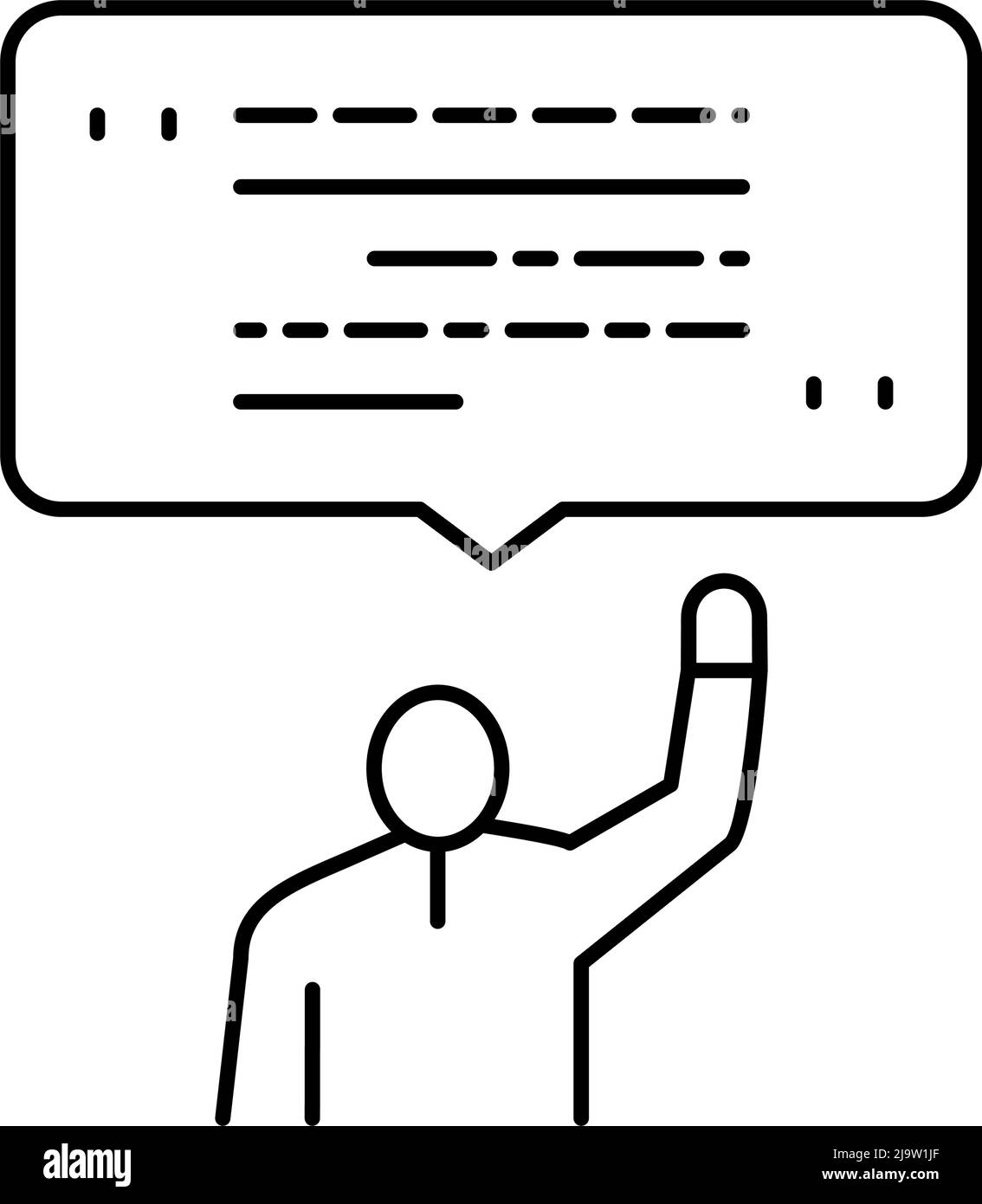 conversation english line icon vector illustration Stock Vector Image ...