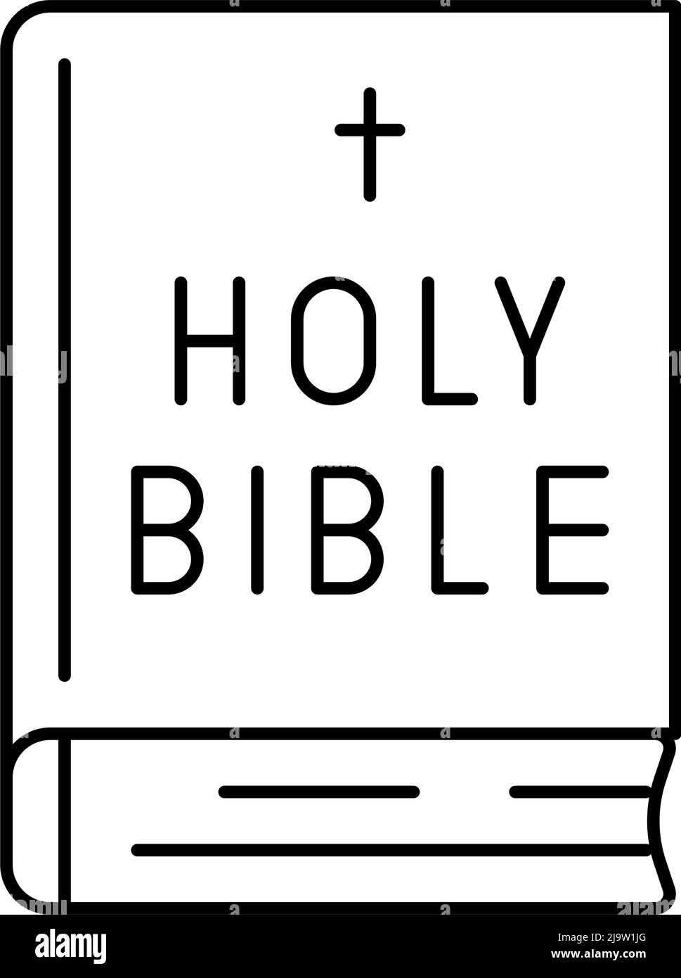 bible book line icon vector illustration Stock Vector Image & Art - Alamy