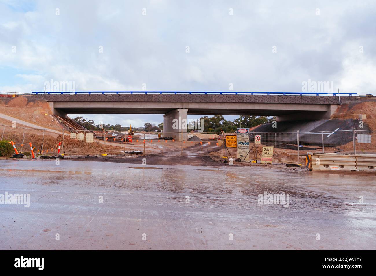 Peninsula Link Under Construction in Melbourne Australia Stock Photo ...