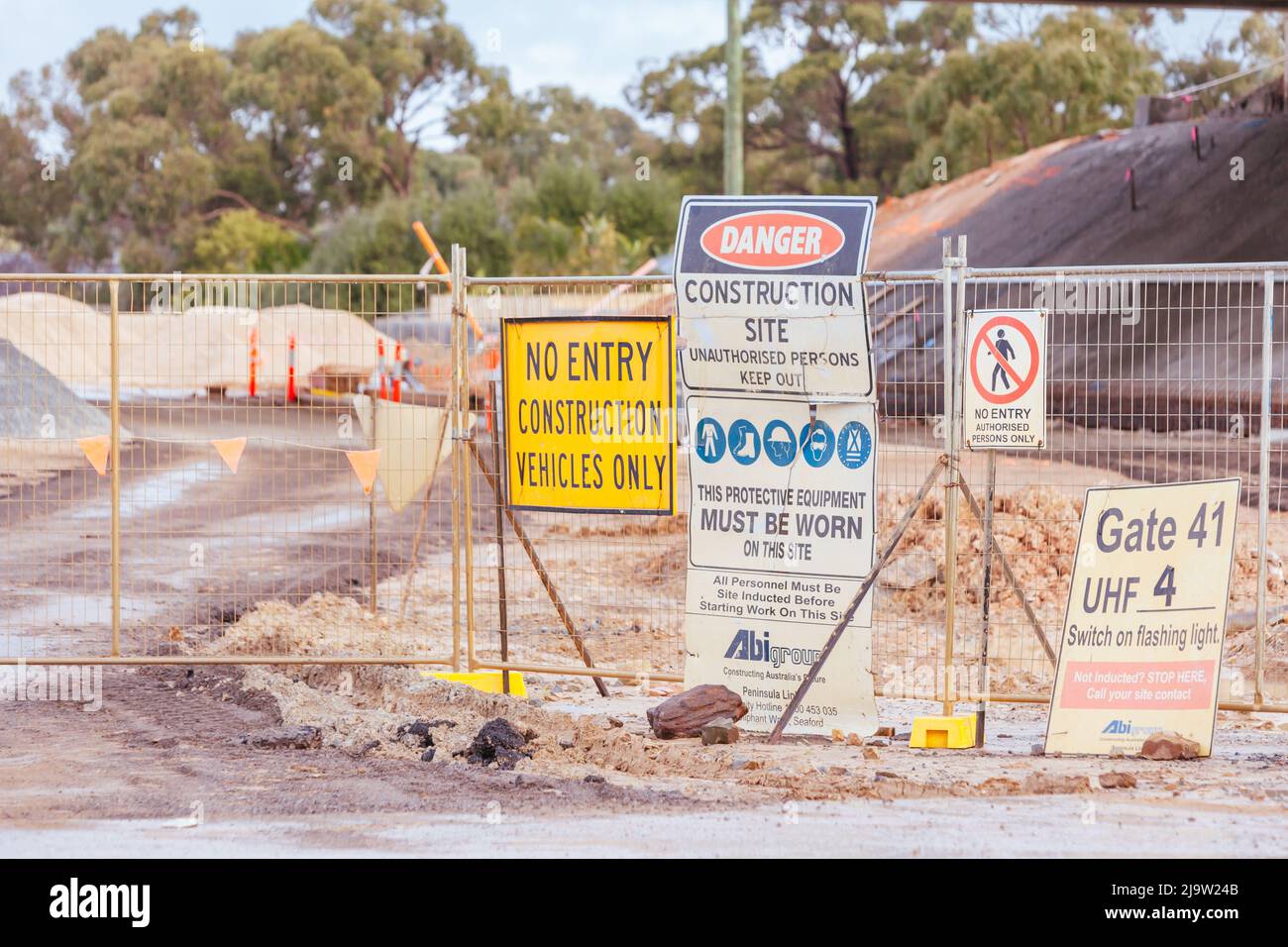 Peninsula Link Under Construction in Melbourne Australia Stock Photo ...