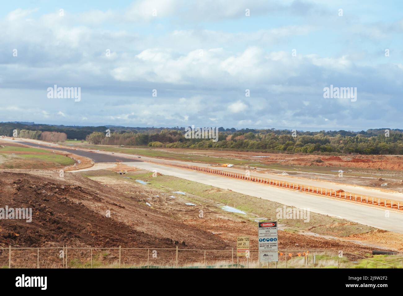MELBOURNE, AUSTRALIA - JUNE 17 2012: Parts of Peninsula Link under ...