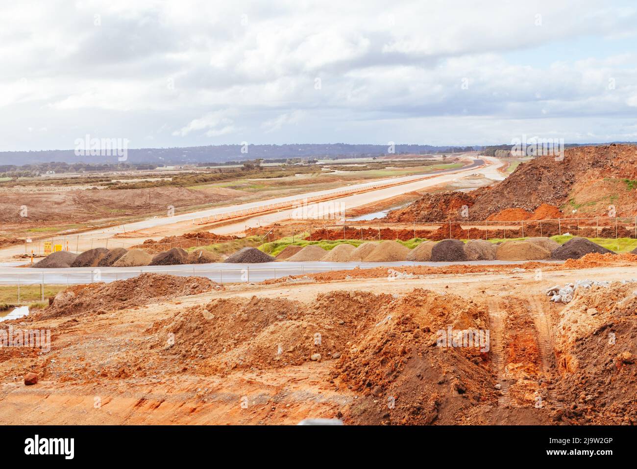 Peninsula Link Under Construction in Melbourne Australia Stock Photo ...