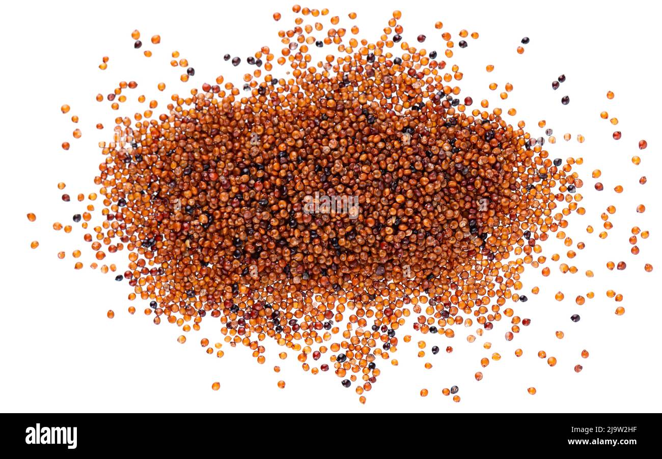 Canihua grains isolated on white background. Pile of qaniwa, qanawa ...