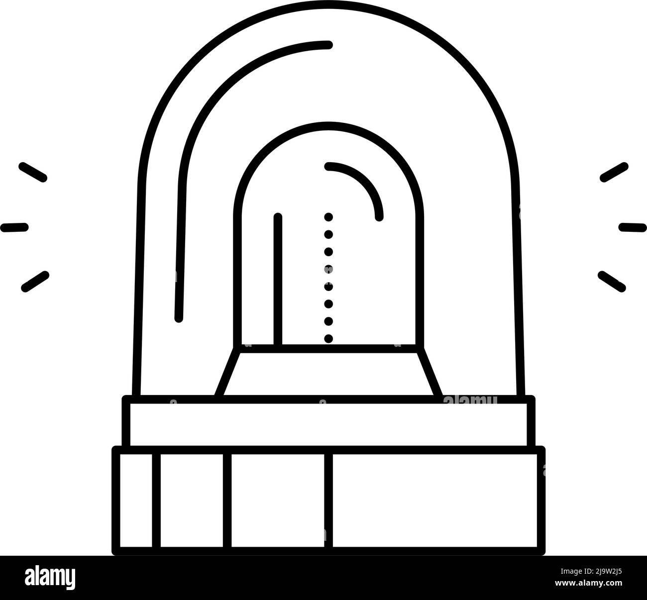 alarm alert line icon vector illustration Stock Vector Image & Art - Alamy