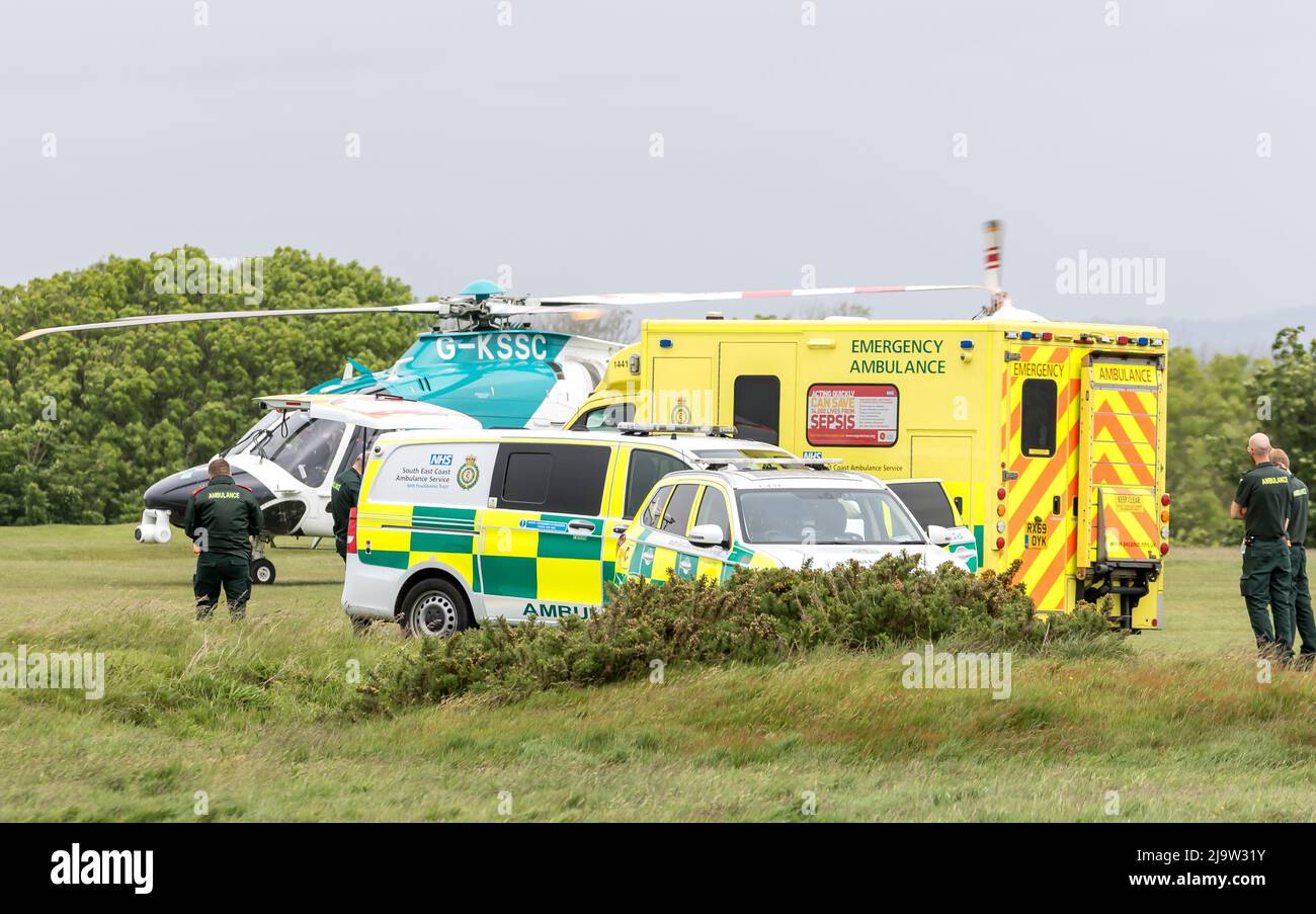 Kent police helicopter hi-res stock photography and images - Alamy