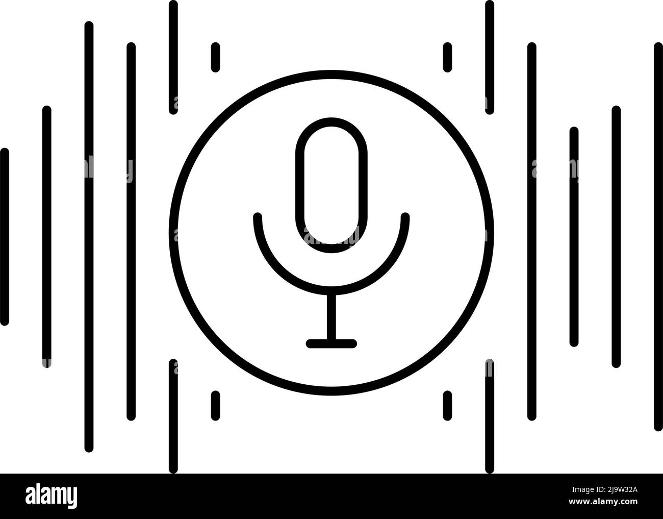 audio music line icon vector illustration Stock Vector Image & Art - Alamy