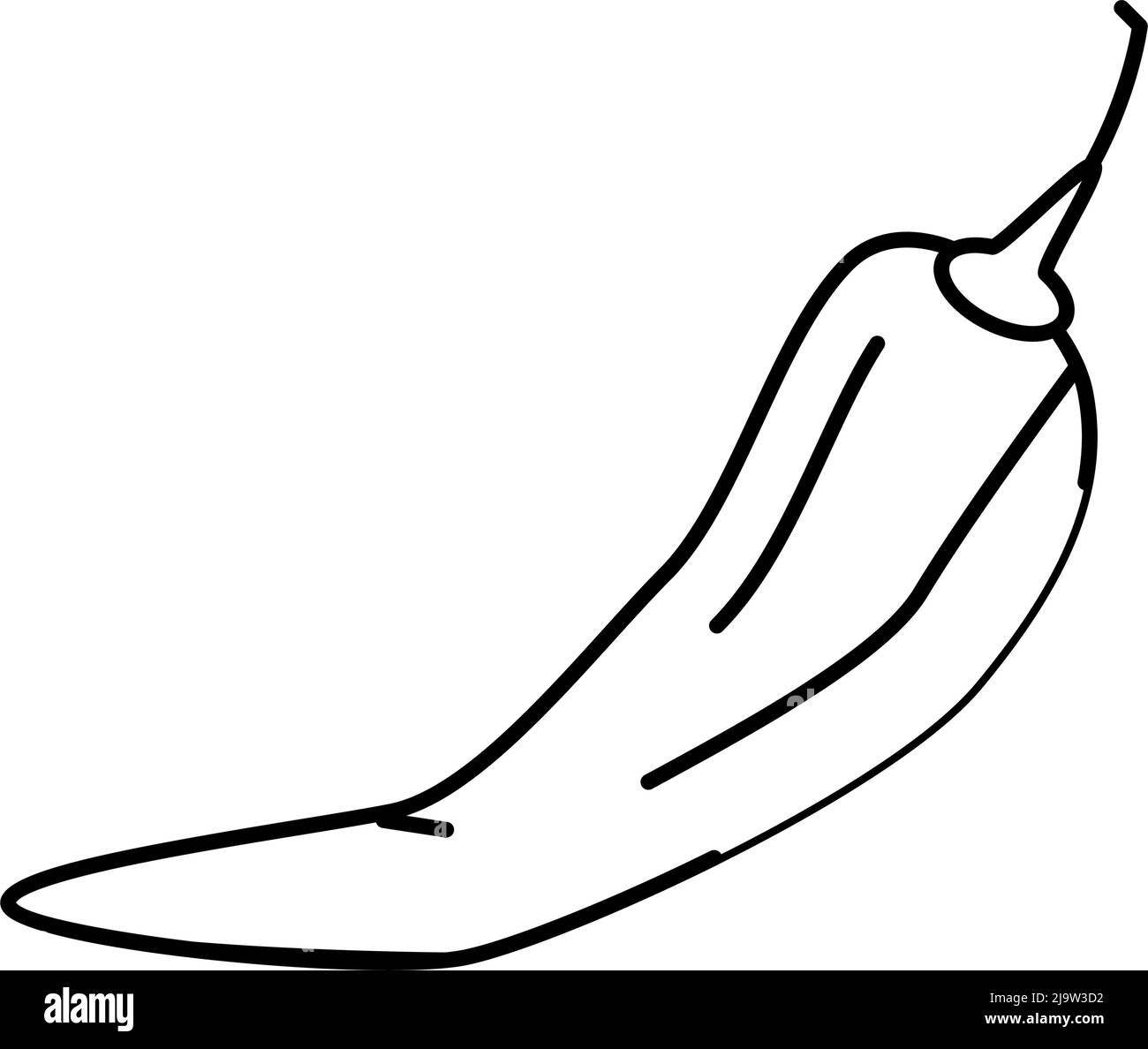 chili pepper line icon vector illustration Stock Vector Image & Art - Alamy