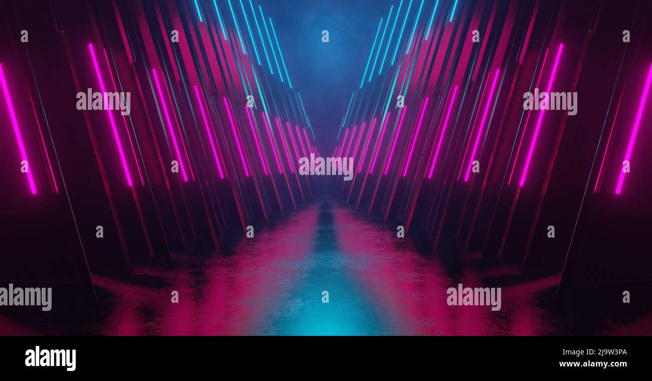 Celestial Alien Concrete Grunge Cement Showroom Violet Background ...