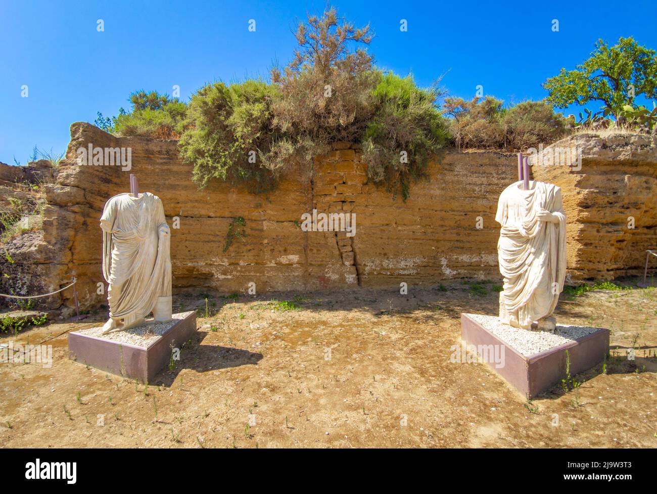 Agrigento (Sicilia, Italy) - The orange Agrigento city, beside the sea ...