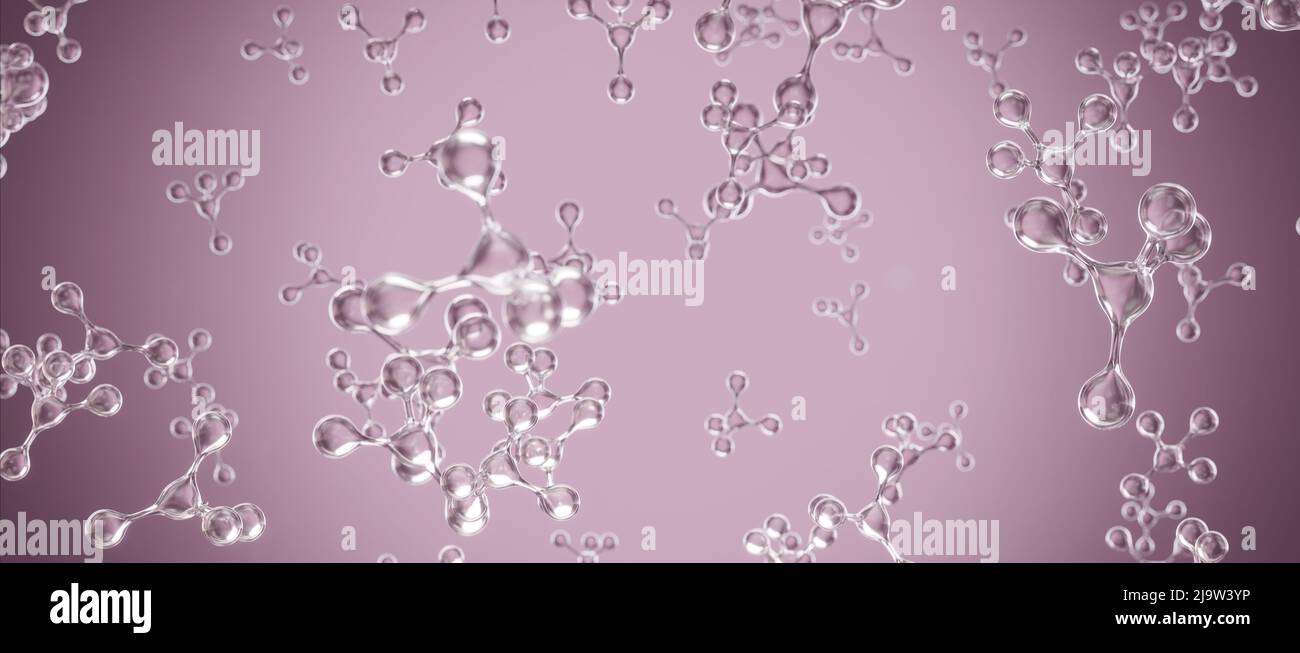 Pink Collagen Skin Serum and Vitamin Cosmetics Idea Concept 3D Render ...